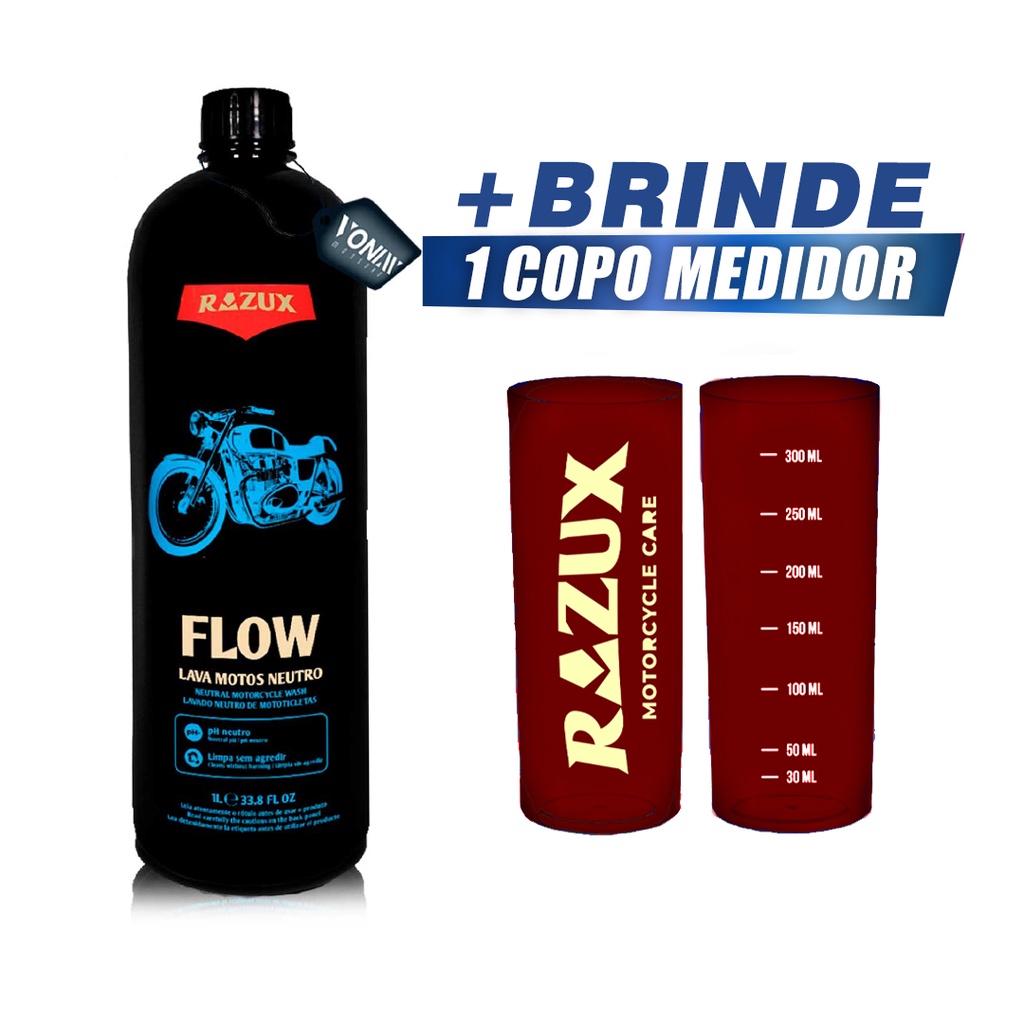 Flow 1L Vonixx / Razux + Copo Medidor Razux | Shopee Brasil