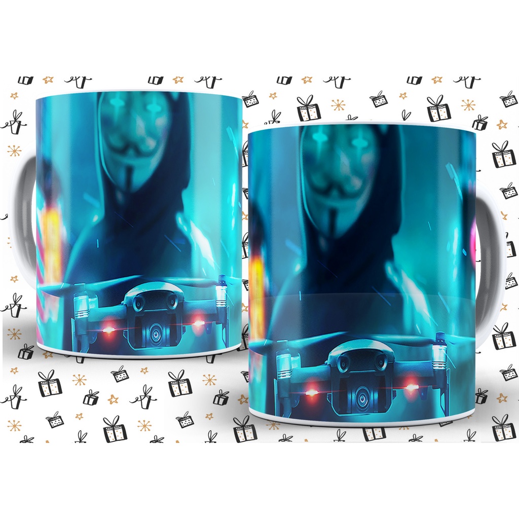 Caneca Personalizada Hacker Anonymous mod 3 Polímero | Shopee Brasil