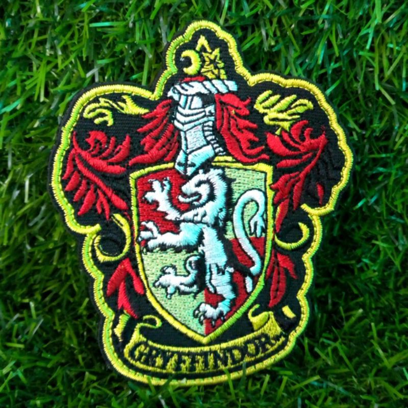 Bordado Gryffindor Hogwarts Patch Crachá Harry Potter Draco Malfoy Hermione Ron Weasley Moda ...