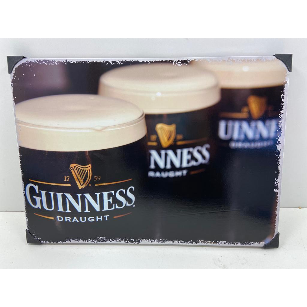 Quadro Metal Cerveja Guinness Draught 30x40 | Shopee Brasil