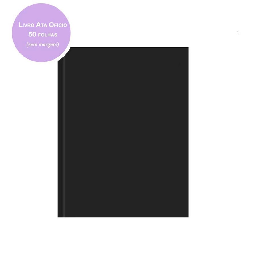 Livro Ata 50 Folhas Sem Margem Ofício Preto São Domingos | Shopee Brasil