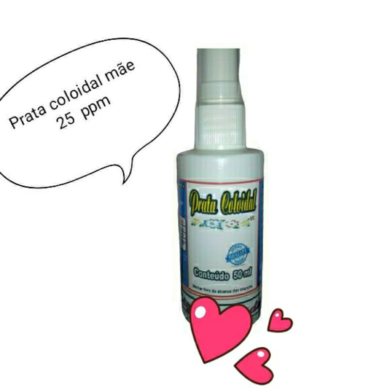 Prata Coloidal mae Ozonizada natural com 1 Unidade 50 ml | Shopee Brasil