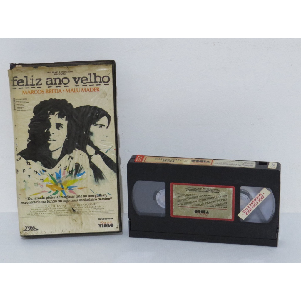Fita Vhs Feliz Ano Velho Marcelo Rubens Paiva Marcos Breda Malu Mader Shopee Brasil