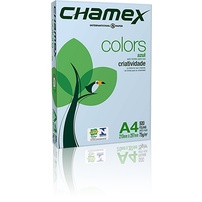 PAPEL SULFITE A4 CHAMEX COLORS azul 500 folhas 210mm x 275mm | Shopee ...