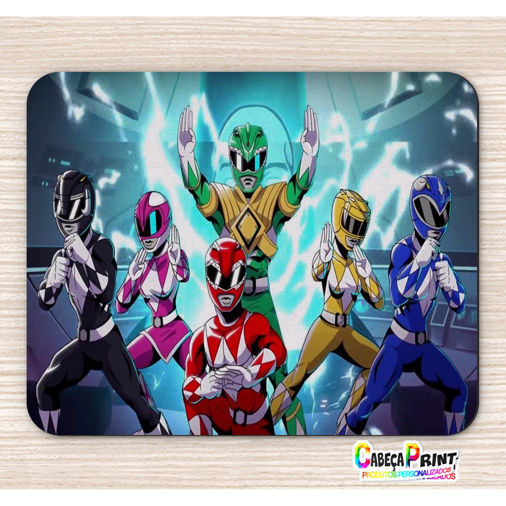 Mouse Pad 20X24 Cm Power Rangers | Shopee Brasil