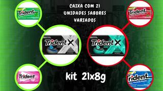 Caixa Chiclete trident sabores variados com 21 unidades de 8g | Shopee Brasil