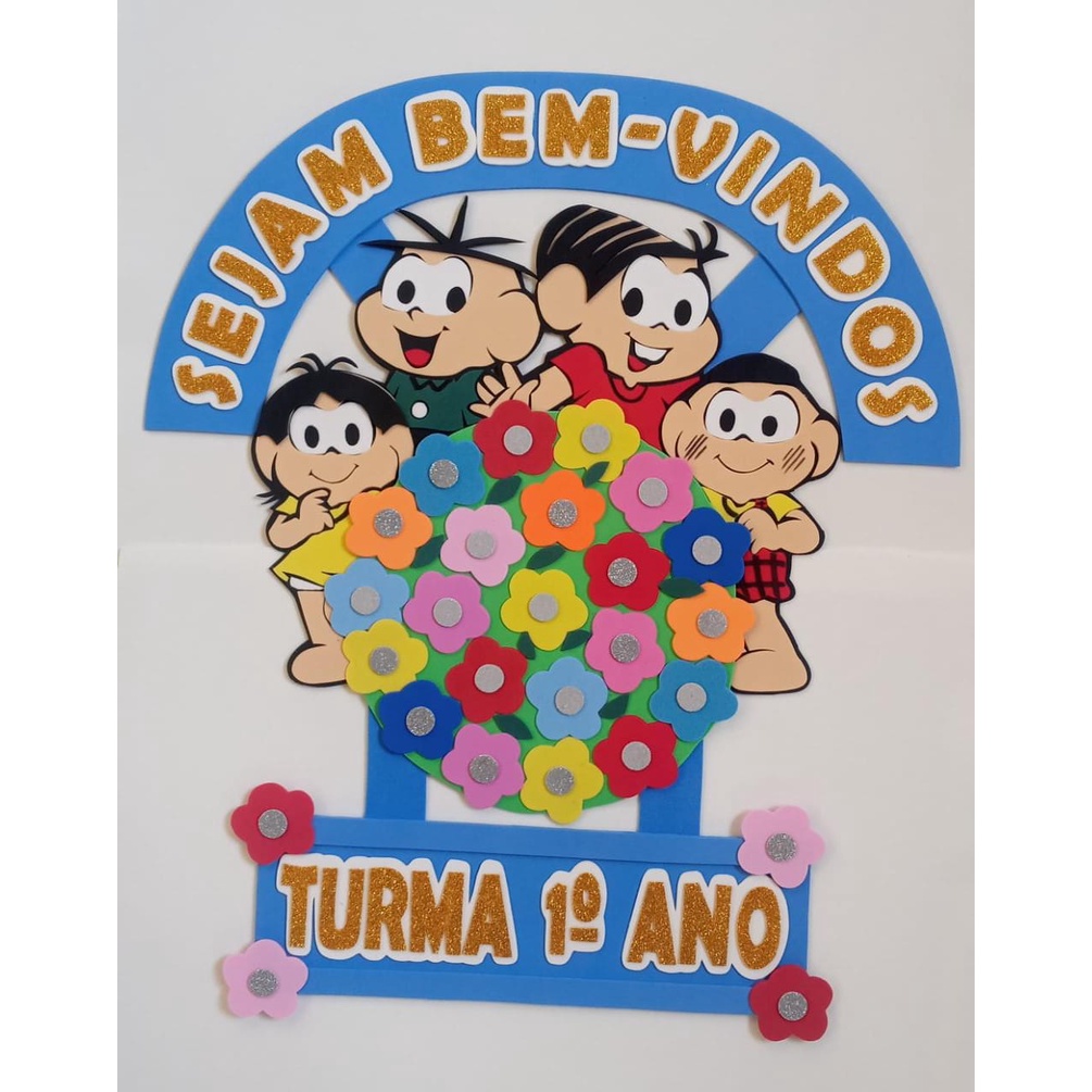 Painel Turma da Monica - Boas Vindas em EVA | Shopee Brasil