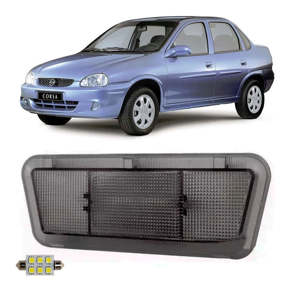 Lanterna Teto Corsa Sedan Classic 2003 2004 2005 Até 2010 Fumê Com Lâmpada Led | Shopee Brasil