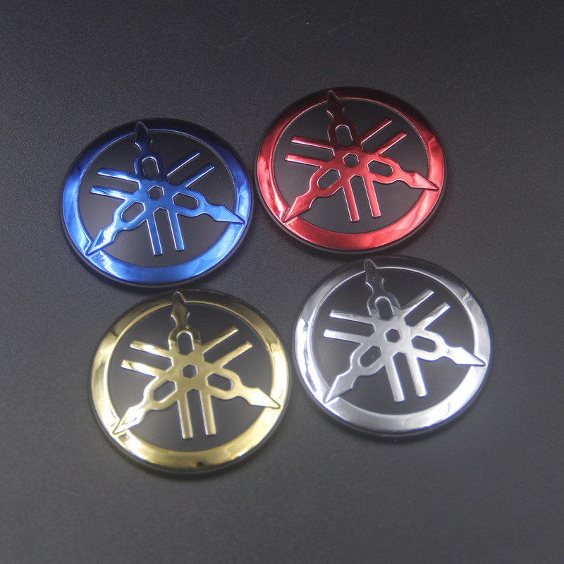 Autocolantes Com O Logotipo Original Yamaha Gold 3D Color Emblema 45mm ...