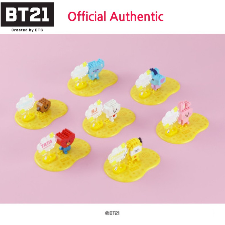 BTS BT21 Oficial BABY NANO BLOCK Autêntico (Estoque Pronto) | Shopee Brasil