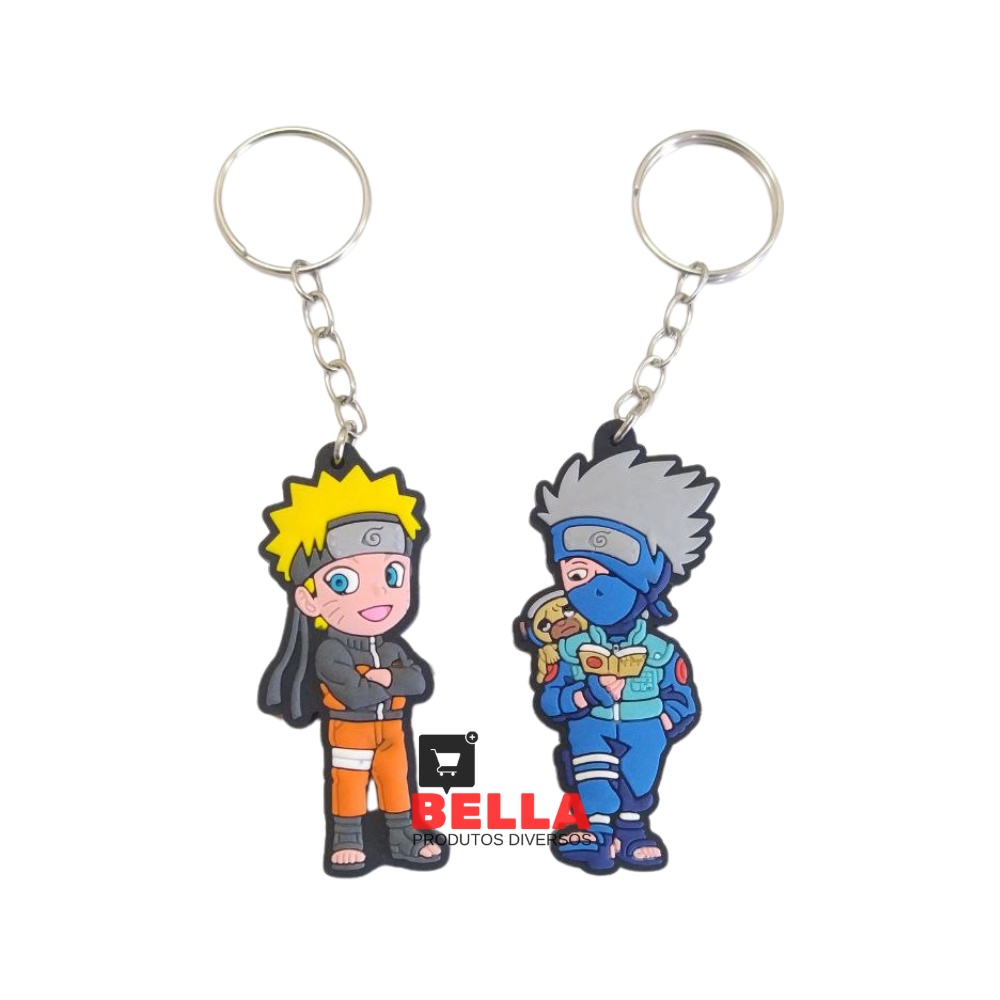 Kit Naruto Kakashi Hatake Chaveiro Emborrachado | Shopee Brasil