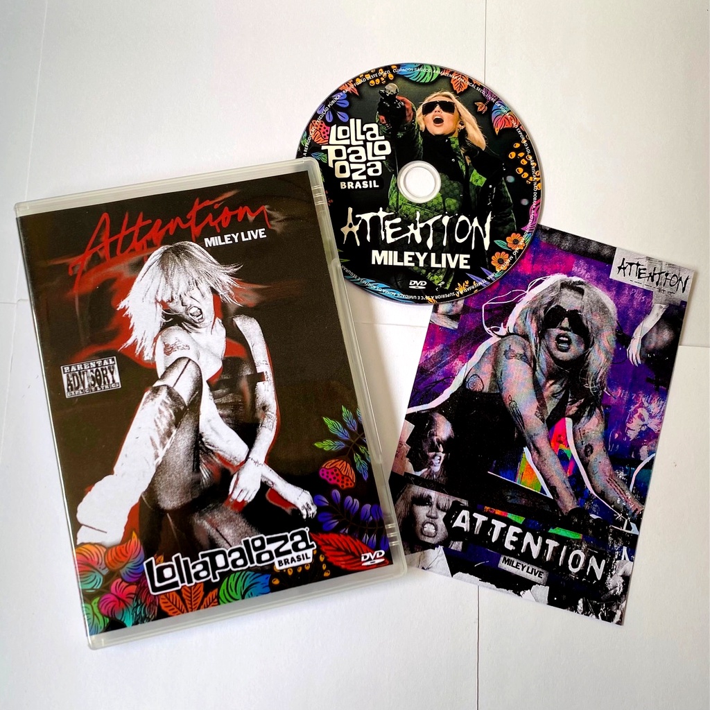 DVD Miley Cyrus Attention Miley Live no Lollapalooza Brasil 2022 ...