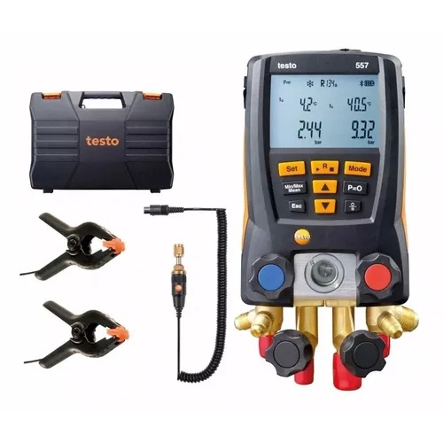Manifold Digital 4 Vias Vacuômetro Testo 557 Bluetooth | Shopee Brasil