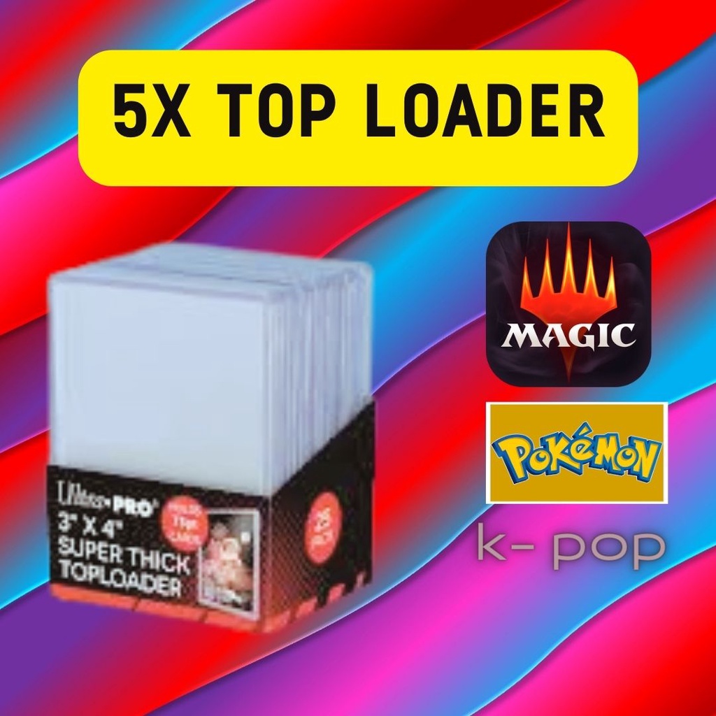 5 unidades de Toploader /Top Load da marca Ultra Pro Regular para todos ...