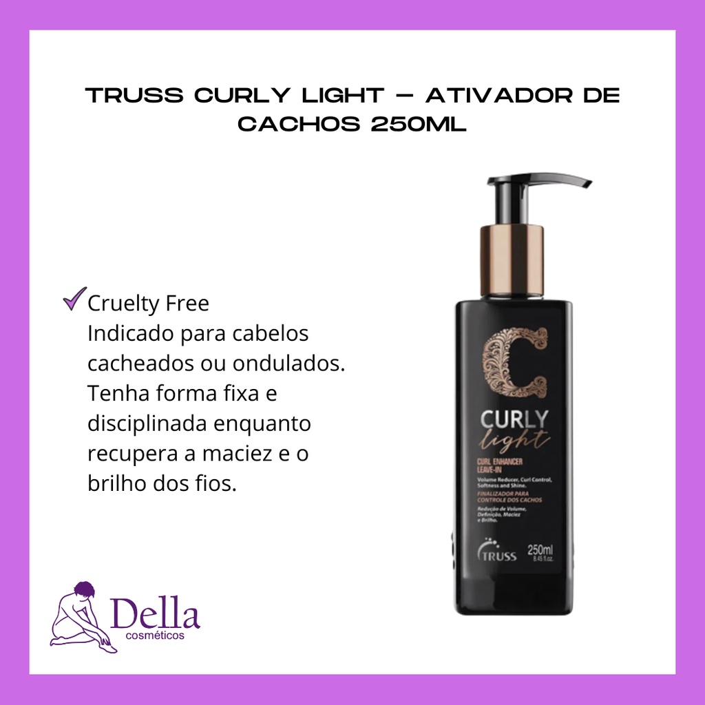 Ativador de Cachos Truss Curly Light - 250ml | Shopee Brasil