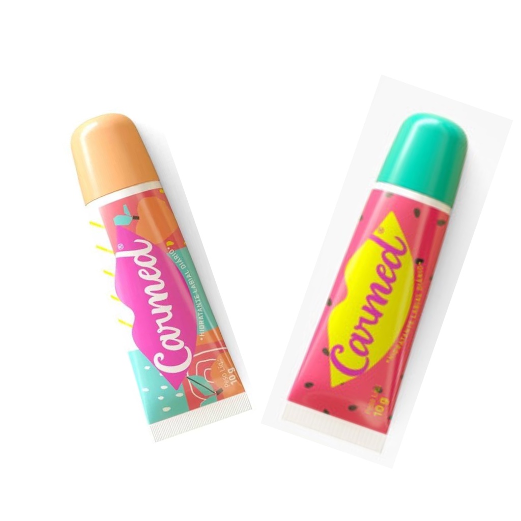 Kit Carmed Hidratante Labial Sabores Variados c/ 2 und. Cimed | Shopee ...