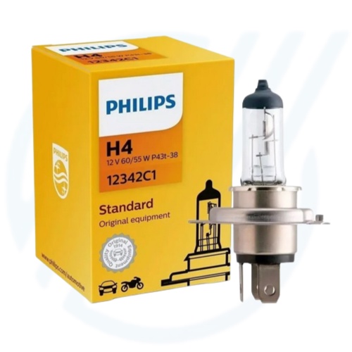 Lâmpada Farol H1 H3 H4 H7 12V Philips Original | Shopee Brasil