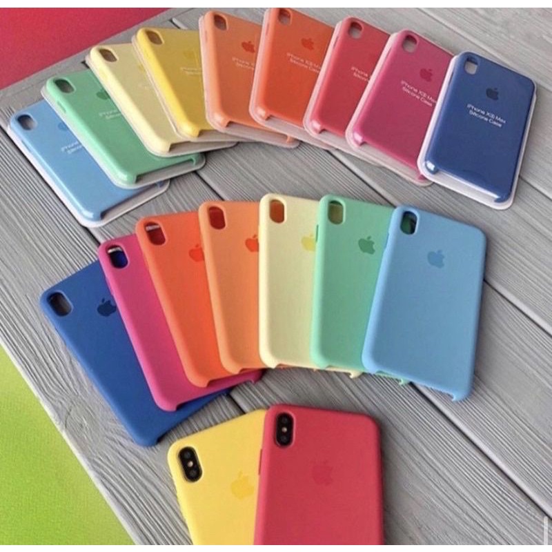 Capa Capinha Silicone Iphone X/XS, XS Max, XR Aveludada | Shopee Brasil