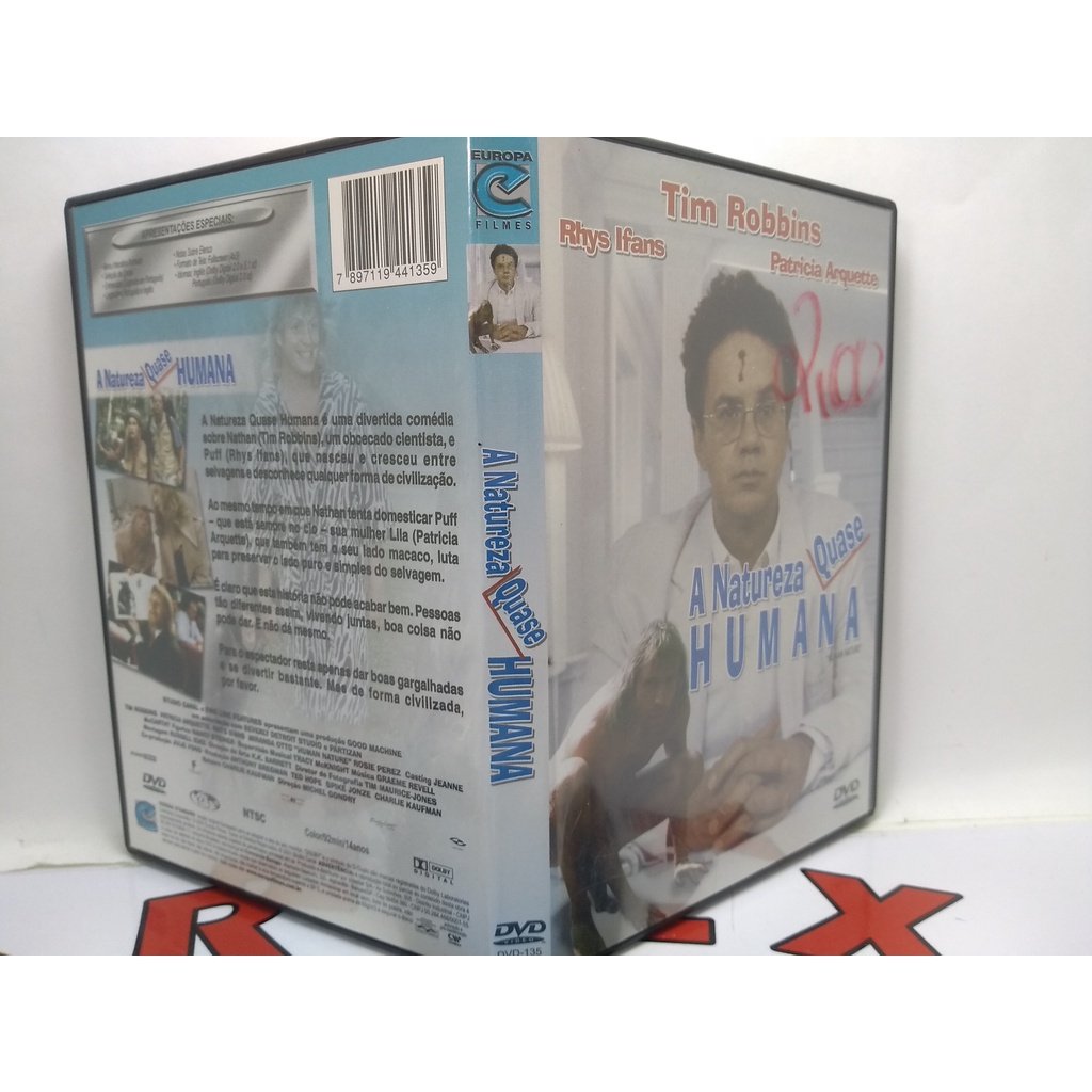 Dvd A Natureza Quase Humana (2001) Tim Robbins | Shopee Brasil