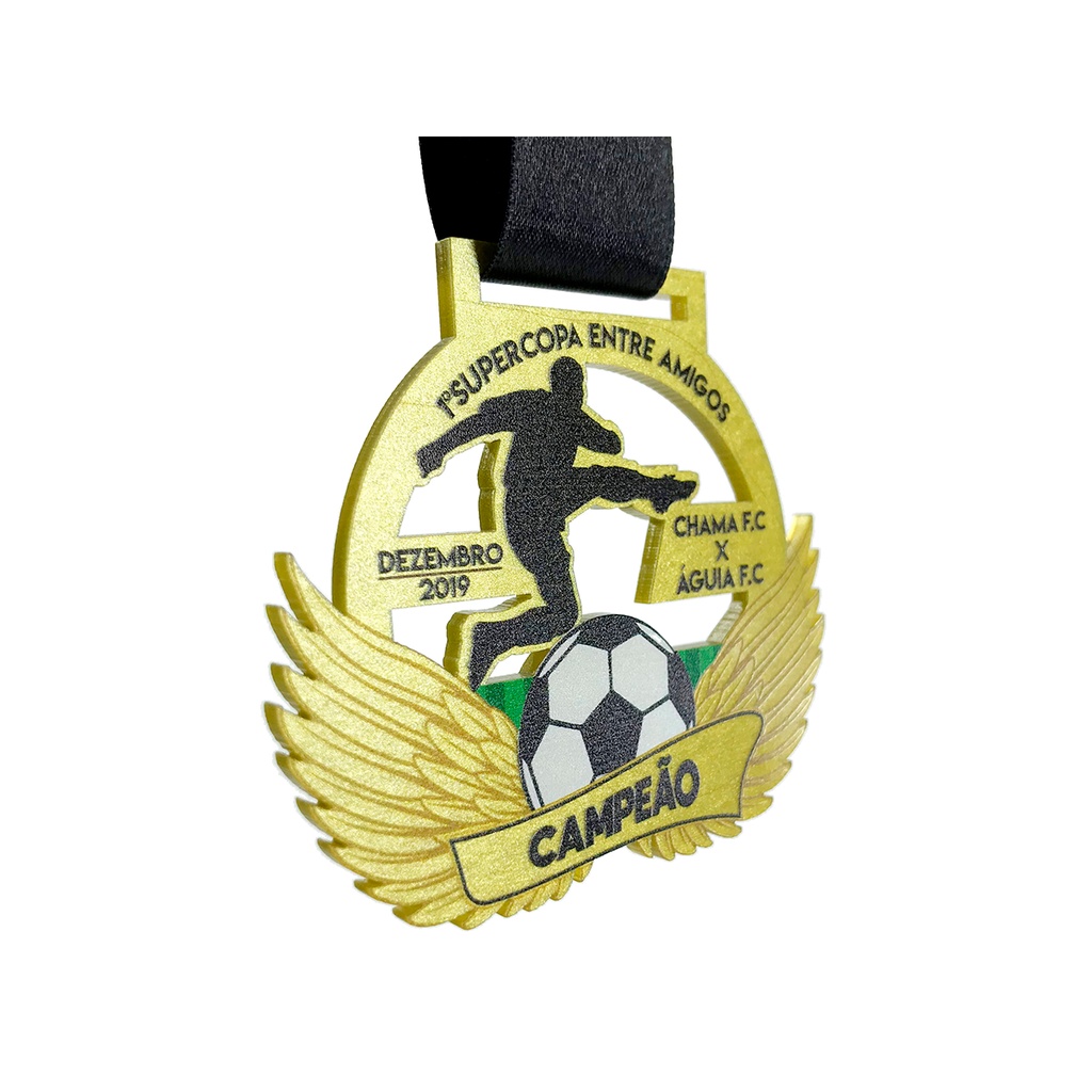 Medalhas Personalizadas Para Futebol 6x6 5mm Kit 30 Unidades | Shopee ...