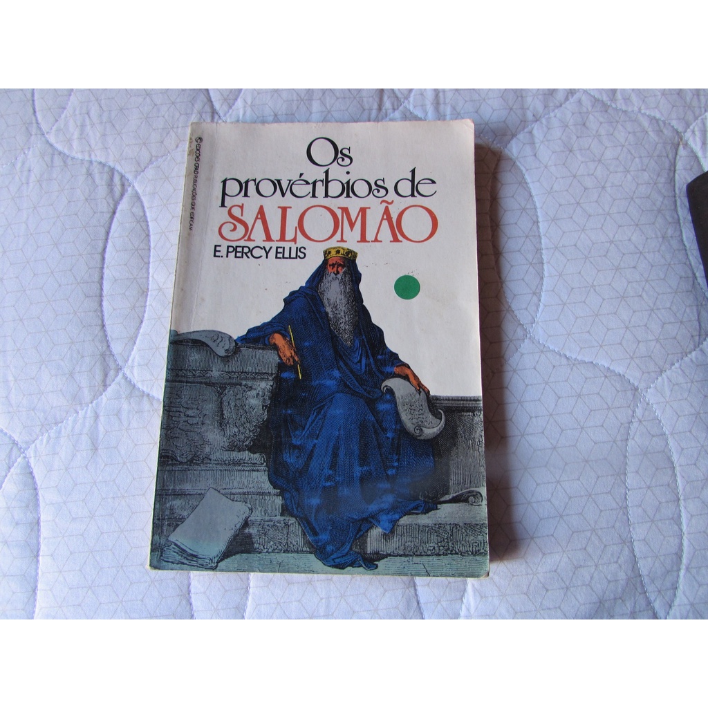 Os Provérbios de Salomão Autor: E. Percy Ellis | Shopee Brasil