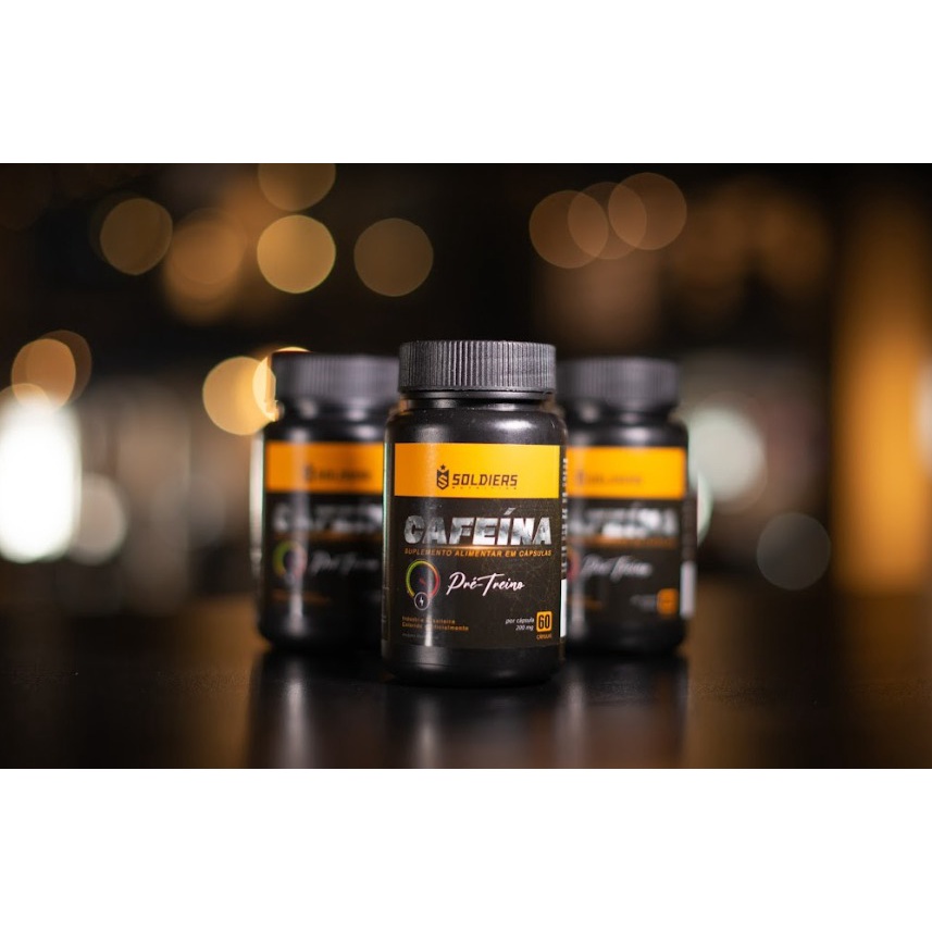 Cafeína 60 Caps - 200mg - Termogênico - 100% Pura - Soldiers Nutrition ...