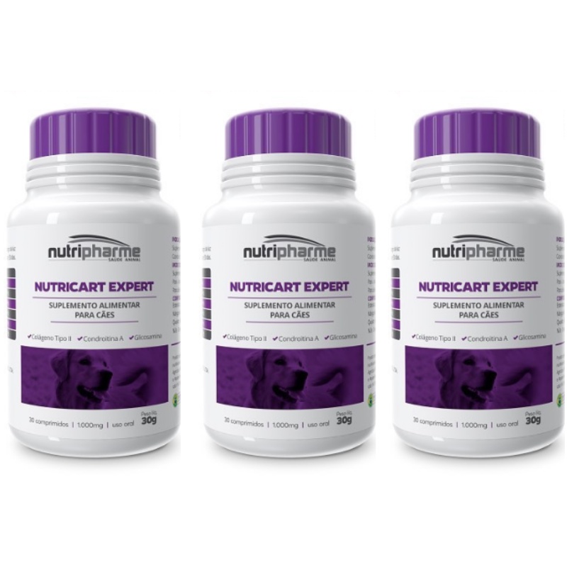 Nutricart Expert 1000 30 Comprimidos - Kit 3 Un | Shopee Brasil