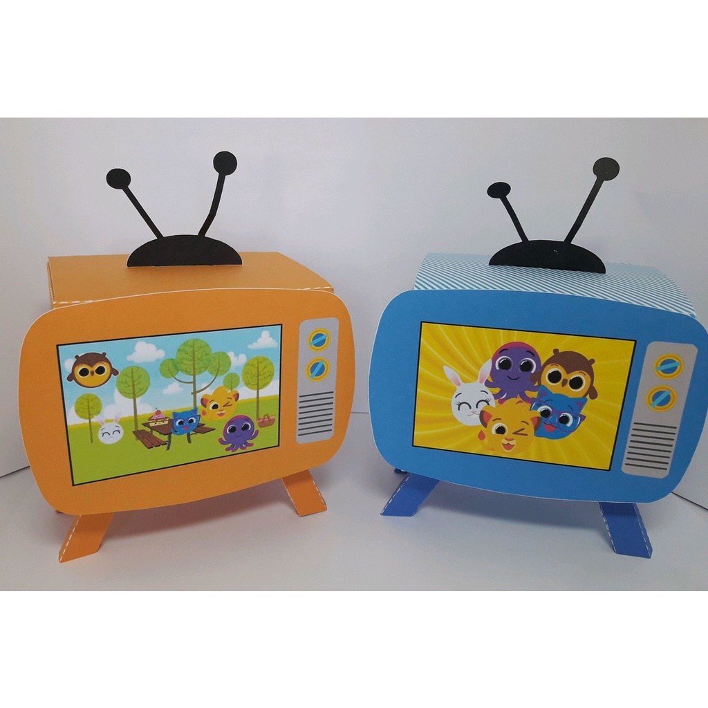 Kit 10 Caixa Tv ( Qualquer Tema ) | Shopee Brasil