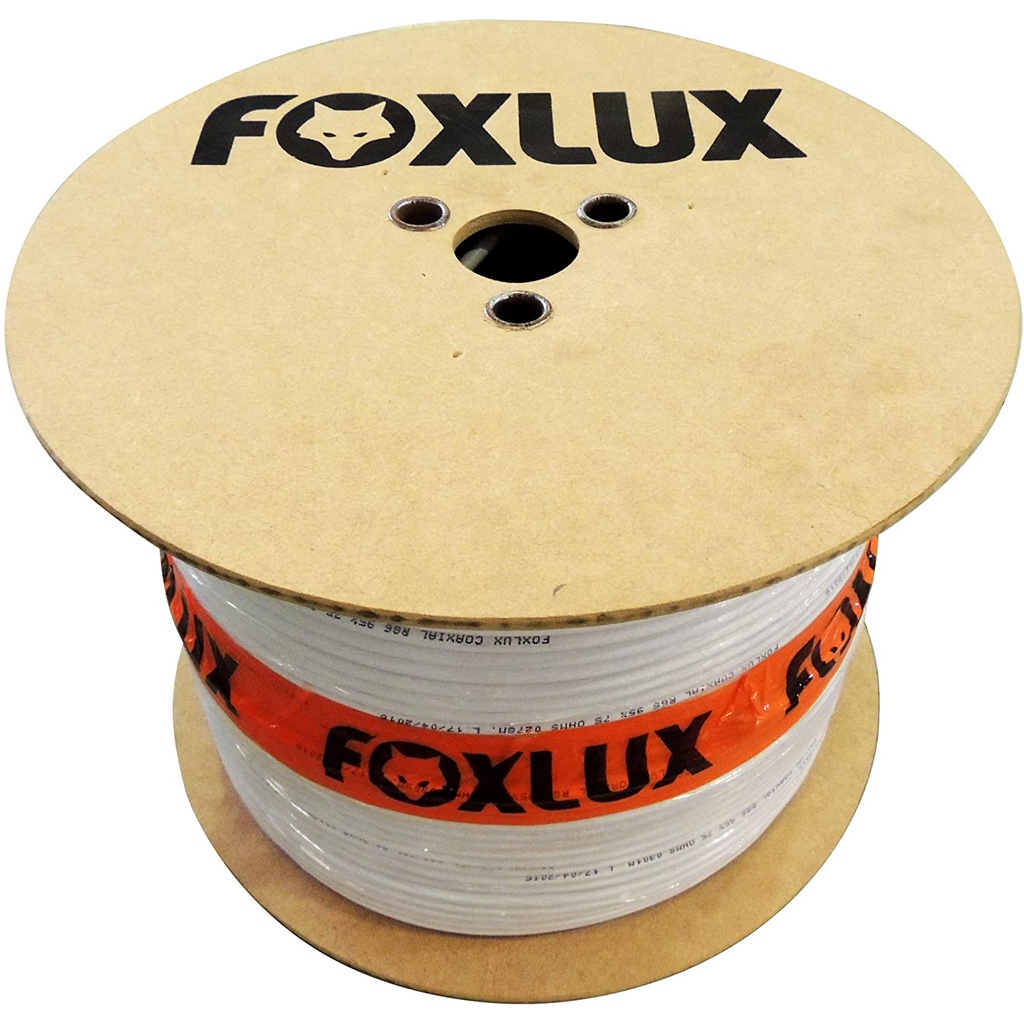 Cabo Coaxial Rg 59 67% 300Mts Anatel - FOXLUX | Shopee Brasil