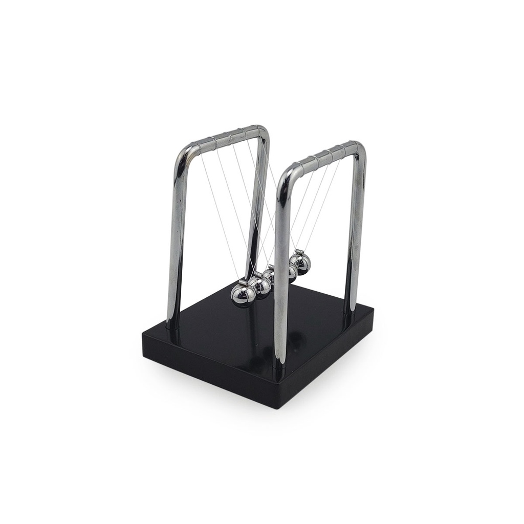 Pendulo De Newton Pequeno Com Base Preta de Madeira Enfeite Para ...