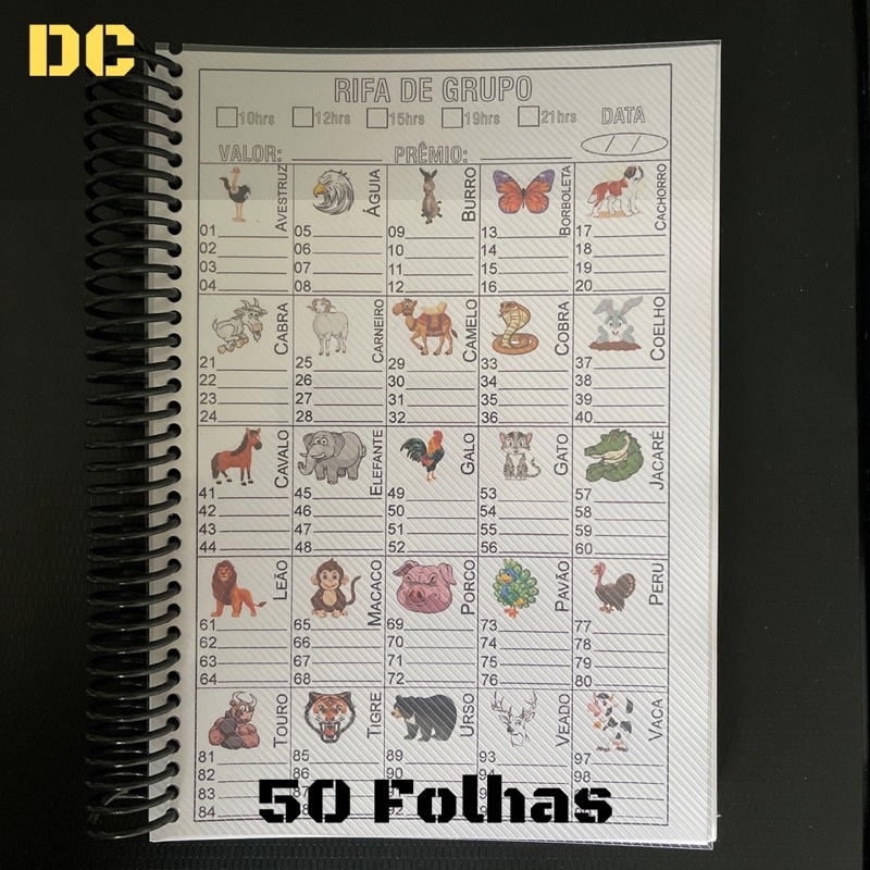 Rifa de Grupo - caderno com 50 folhas coloridas | Shopee Brasil