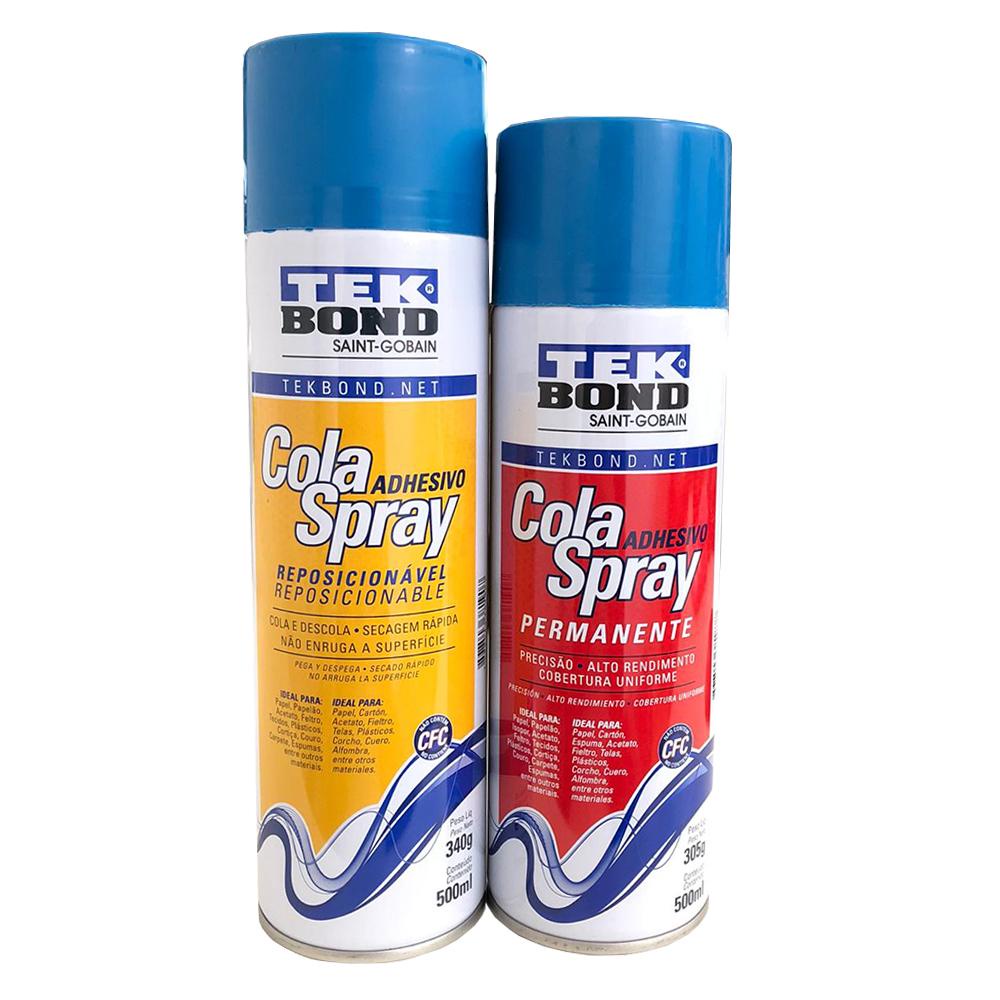 Cola Spray Adesivo Tekbond Secagem Rápida 500ml | Shopee Brasil
