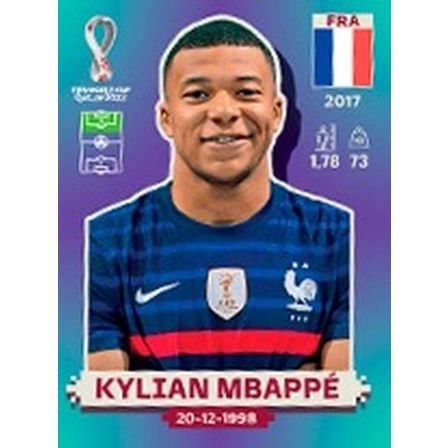 Figurinha Original do Mbappe do Album da Copa do Qatar 2022 | Shopee Brasil