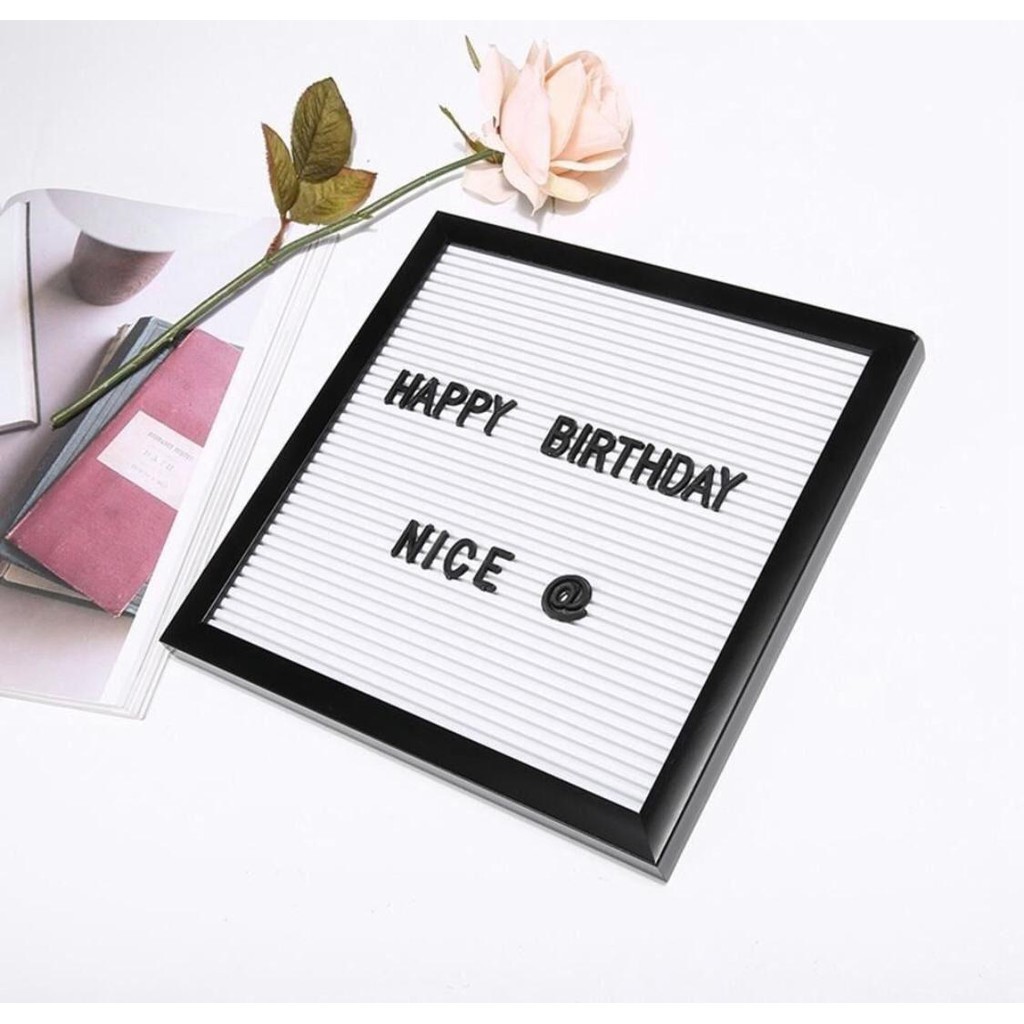 Quadro Letreiro Decorativo Retro Letter Board com 188 Caracteres Letras ...