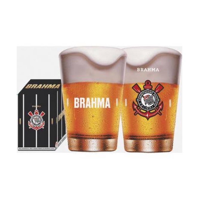 Copo Caldereta Brahma 350ml Corinthians | Shopee Brasil