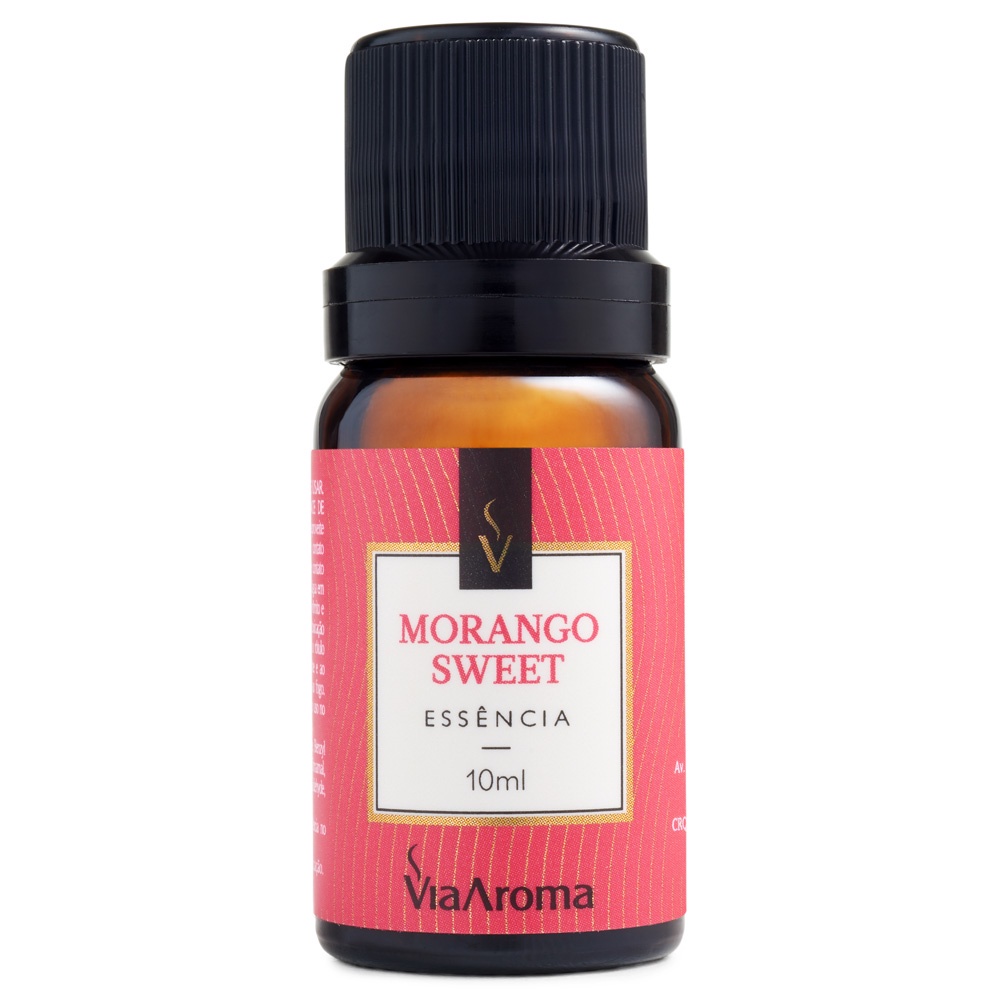 ESSENCIA VIA AROMA 10ML CLASSICA MORANGO SWEET | Shopee Brasil