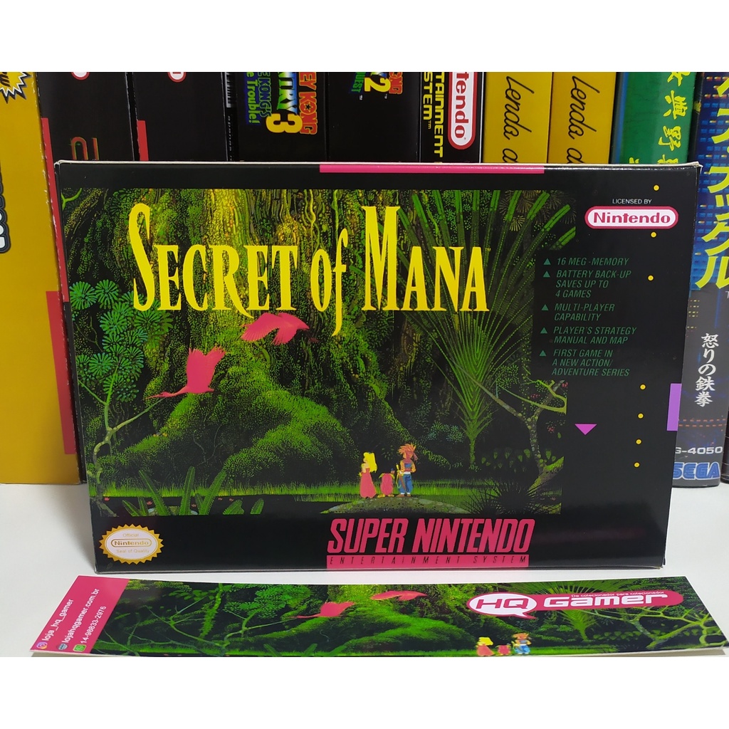 Secret of Mana - Box do Jogo (Super Nintendo) | Shopee Brasil