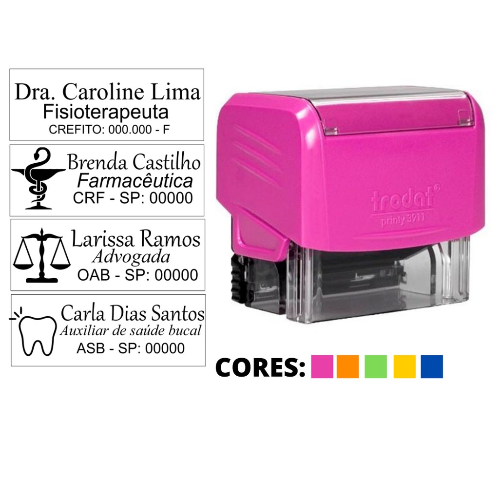 Carimbo Automático para Profissionais Personalizados: Médicos ...