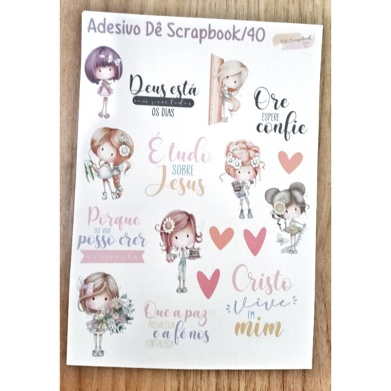 Adesivo Devocional 040 para scrapbook, planner, caderno, bujo | Shopee ...