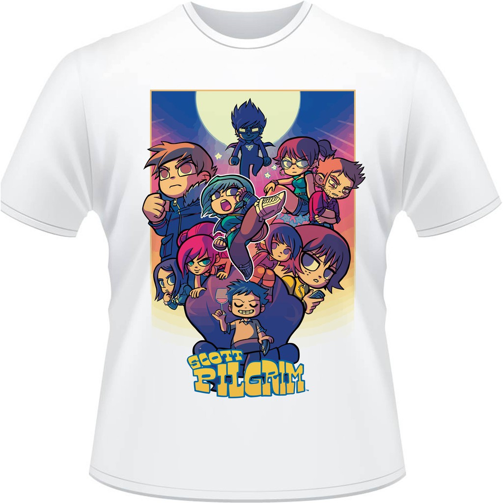 Camiseta Scott Pilgrim Chibi Personagem Camisa Masculina | Shopee Brasil
