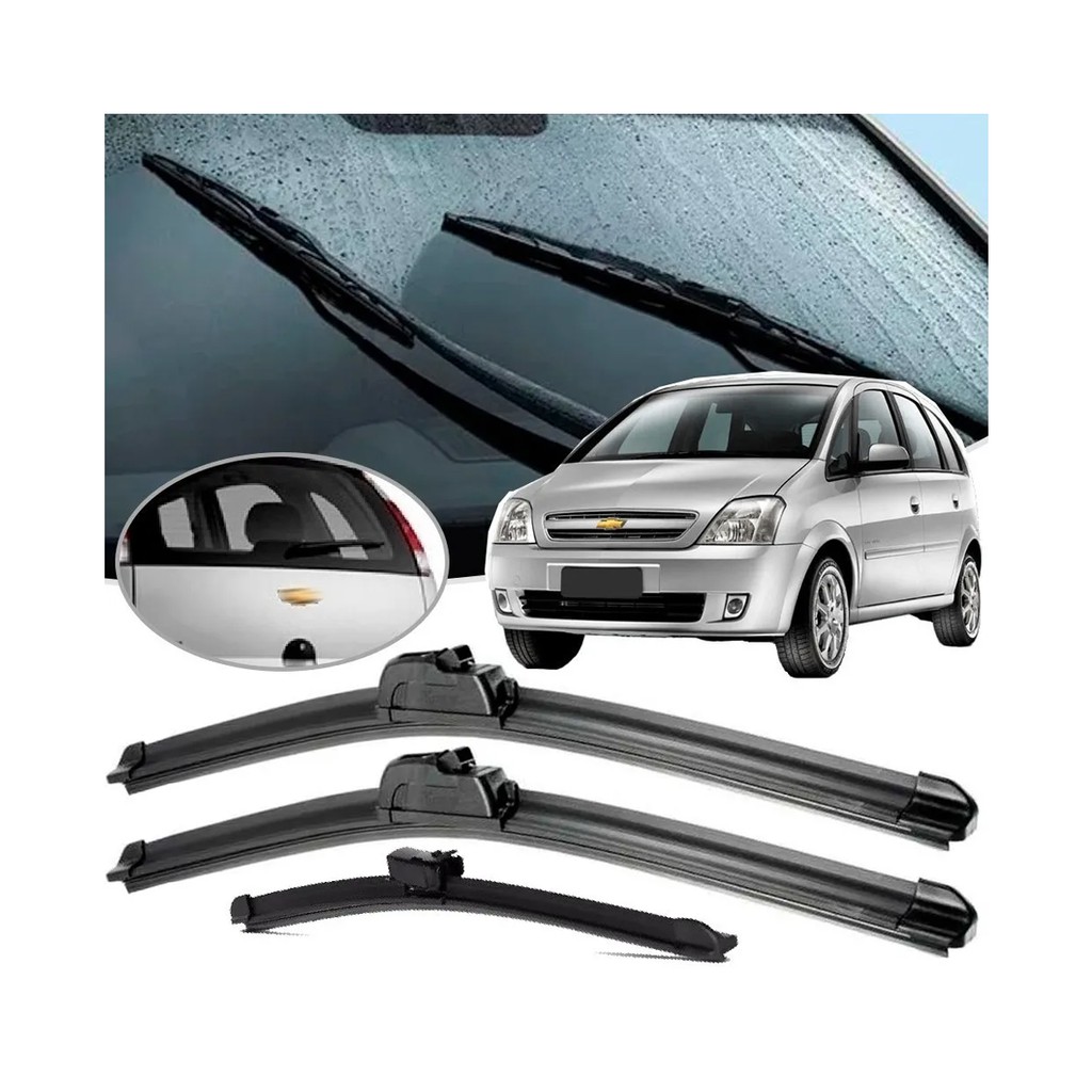 Kit Limpador Parabrisa Meriva 04 Á 2008 2009 2010 2011 2012 | Shopee Brasil