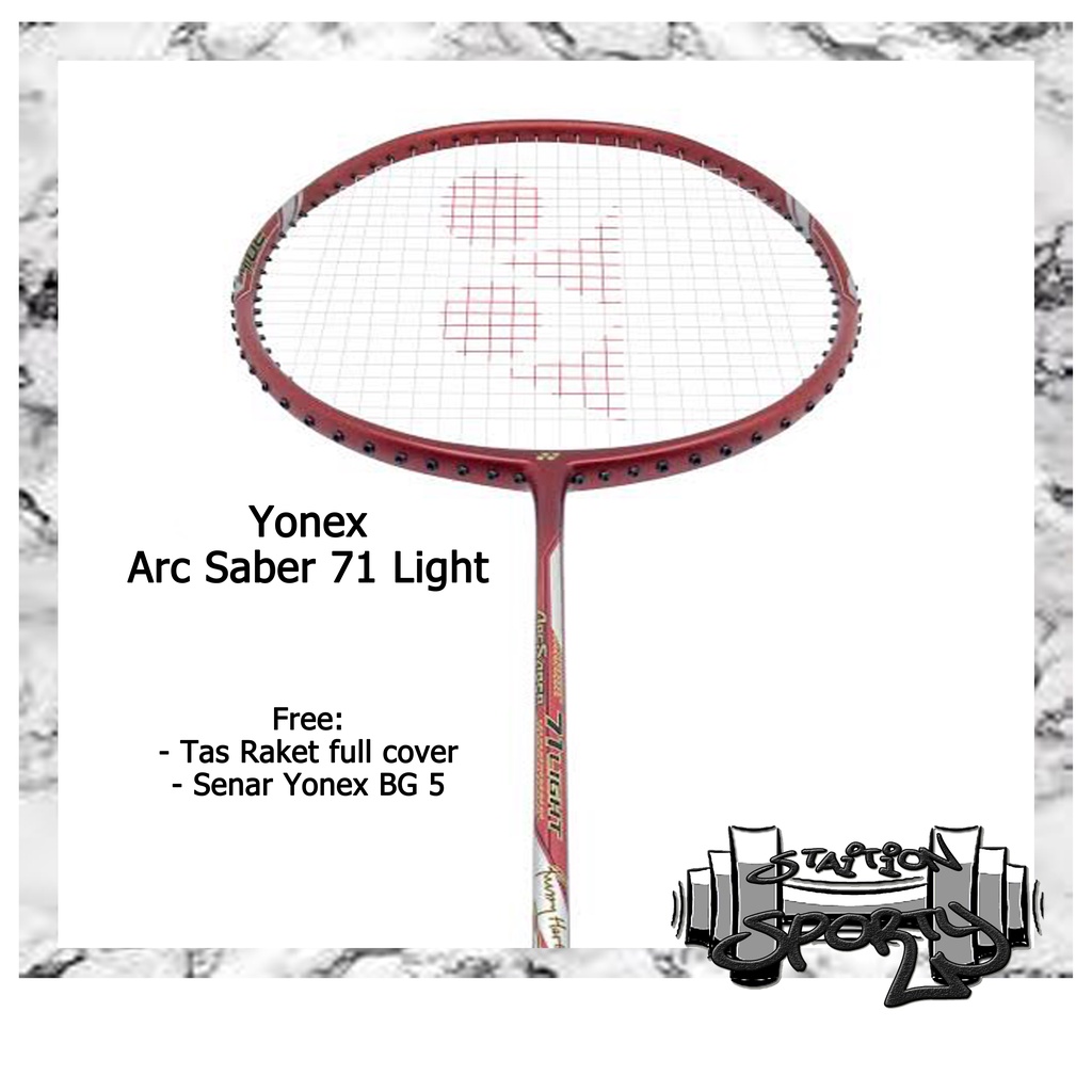 Yonex ARCSABER 71 Raquete De BADMINTON Leve (100 % ORIGINAL) | Shopee ...