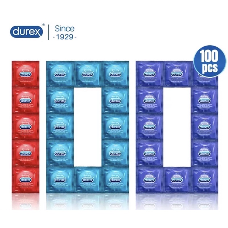 KIT 100 preservativo camisinha Durex Lubrificadas | Shopee Brasil