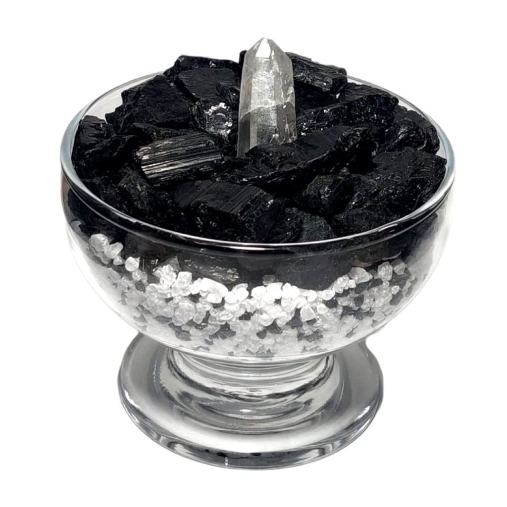 Taça Turmalina Negra Para Proteção Com Pedras Naturais 7cm | Shopee Brasil
