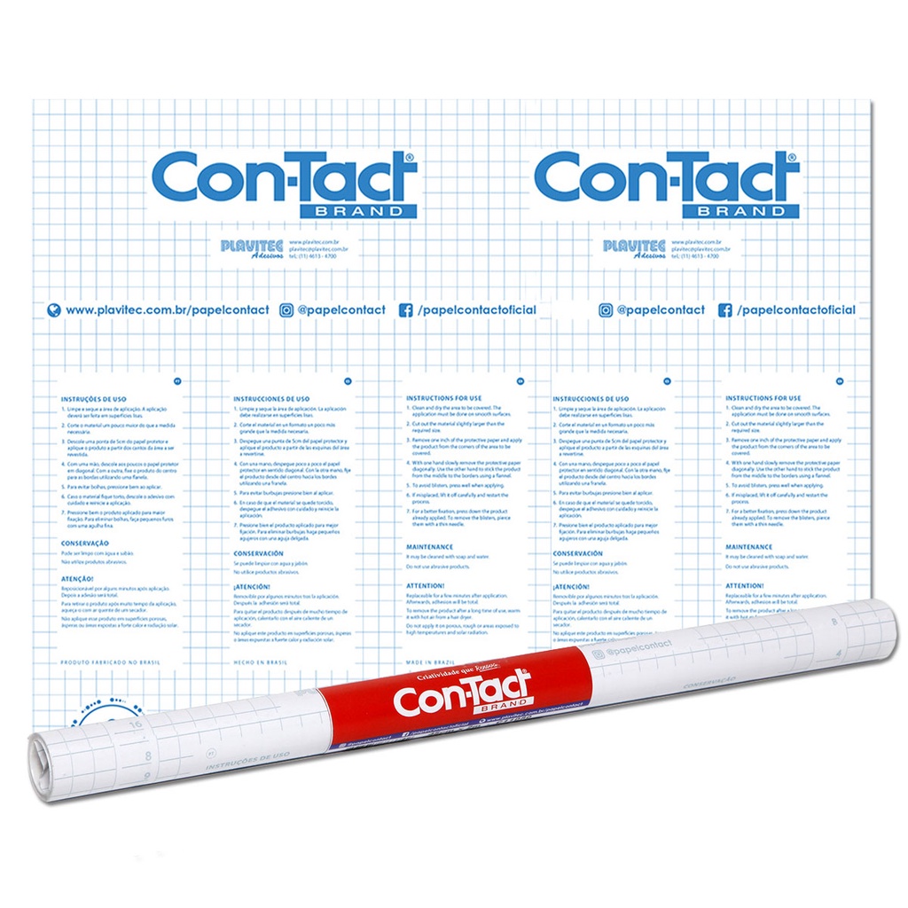 Papel Contact Adesivo Transparente Incolor 80 Micra Rolo | Shopee Brasil