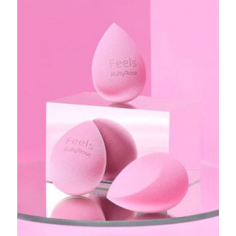 Esponja de Maquiagem Feels Soft Blender Ruby Rose | Shopee Brasil