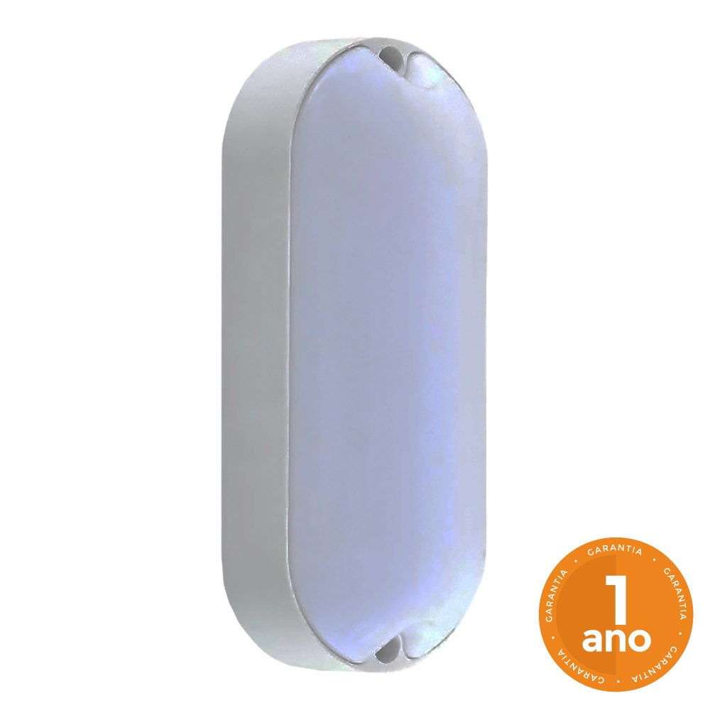 Luminária Arandela Externa LED Tartaruga Branco 8W Luz Branca 6500K Bivolt Sobrepor | Shopee Brasil