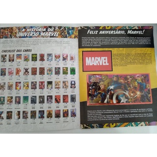 Álbum De Figurinhas Marvel 80 Anos - Completo. | Shopee Brasil