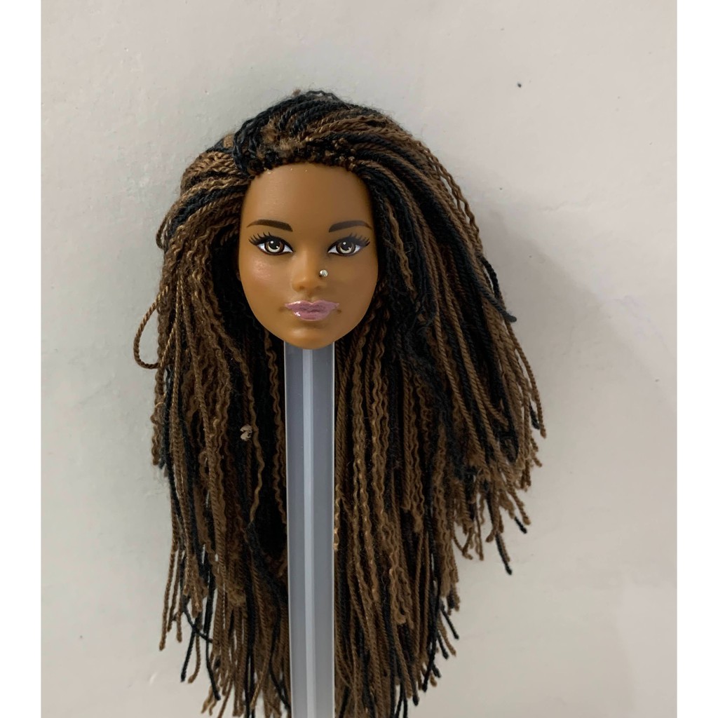 cabeça Barbie negra reroot | Shopee Brasil