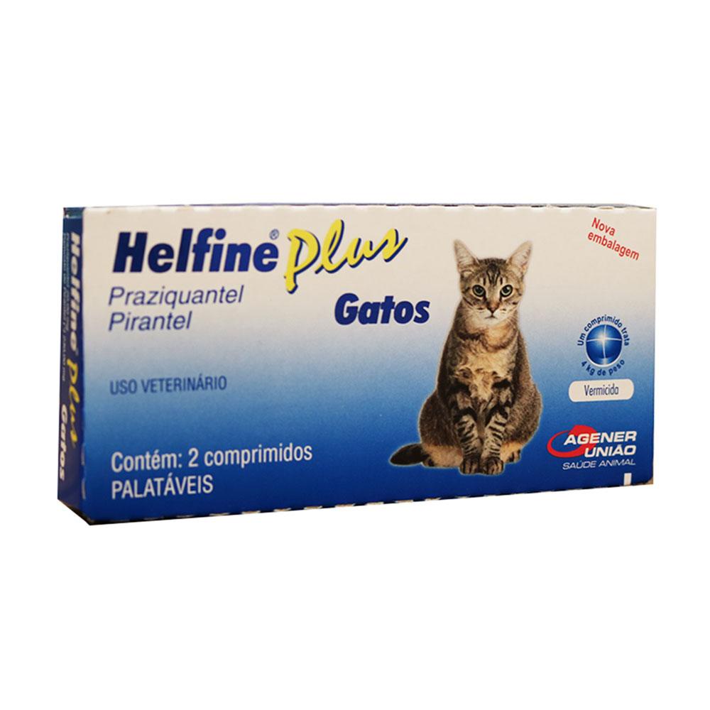 Helfine Plus Gatos Agener União C/2 Comprimidos | Shopee Brasil